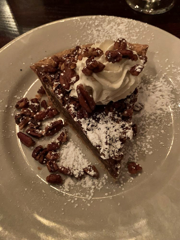 Pecan pie this beautiful could make you forget your own name and remember only pure, sweet happiness.