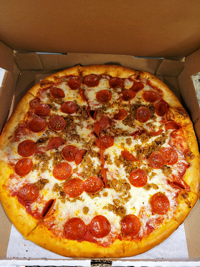 Their pepperoni pizza doesn't just satisfy hunger; it resolves existential questions about what truly matters in life: perfect crust and quality toppings.