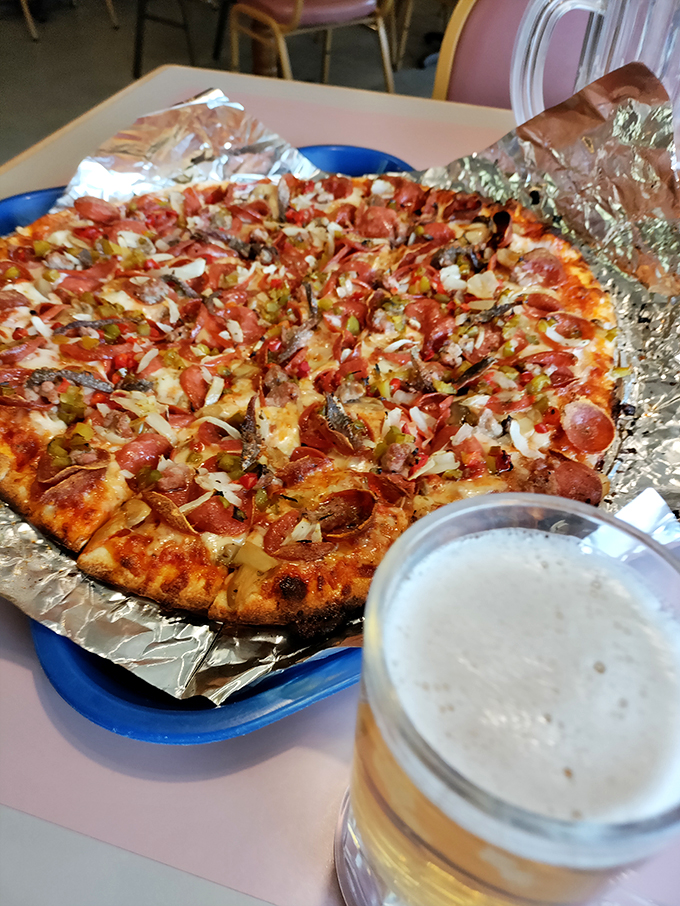 This isn't just pizza with toppings&mdash;it's a carefully orchestrated symphony where pepperoni, onions, and cheese perform in perfect harmony on a stage of hand-crafted dough. 