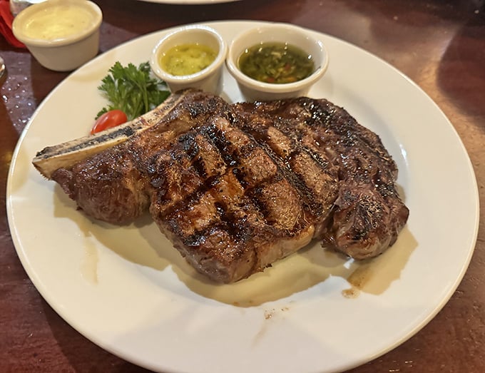 This isn't just a pork chop&mdash;it's a masterclass in mesquite-grilled perfection that makes you wonder why you ever bothered with other proteins.