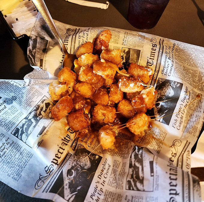 Golden fries swimming in gravy and cheese curds &ndash; Canada called, they want their poutine recipe back.