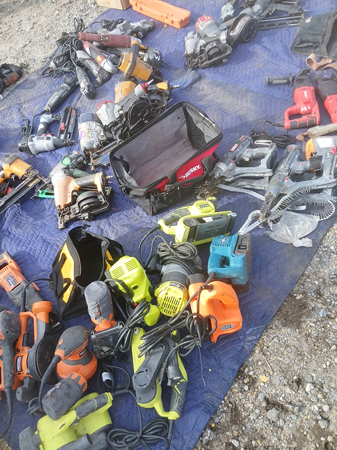 The tool section: where DIY dreams are born and "I can fix that myself" statements begin their journey into reality.