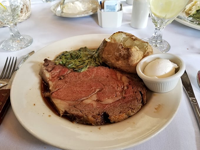 Prime rib that doesn't just raise the bar&mdash;it is the bar. Perfectly pink, juicy, and accompanied by sides that know their supporting role.