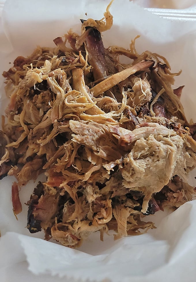 Pulled pork perfection&mdash;where strands of smoky goodness intertwine like the plot of a Tennessee Williams play, but with a happier ending.
