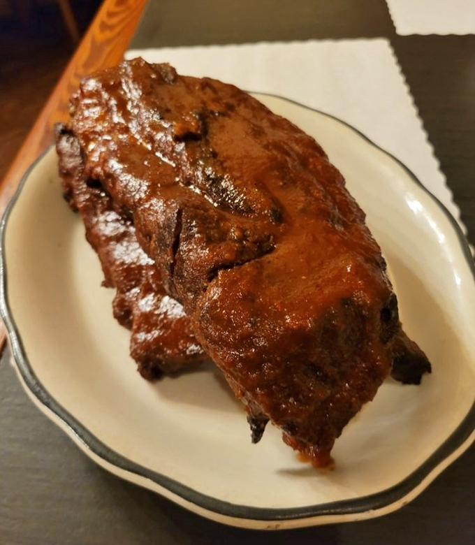 These ribs didn't just fall off the bone&mdash;they practically jumped! Glistening with sauce and promising the kind of messy satisfaction worth every napkin.