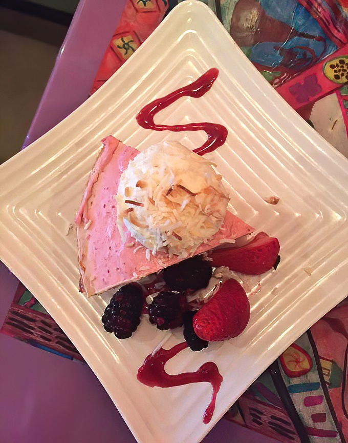This isn't just dessert&mdash;it's Florida sunshine transformed into a slice of pink paradise topped with a cloud of coconut whipped cream.
