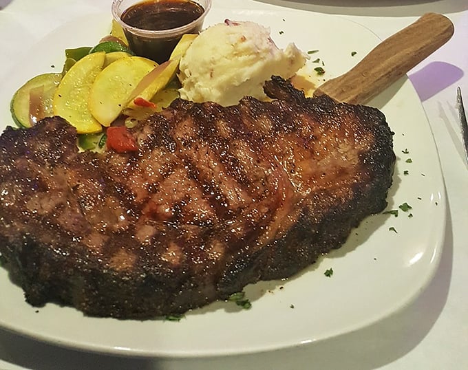 This isn't just a ribeye&mdash;it's a masterclass in meat. The kind of steak that makes vegetarians question their life choices.