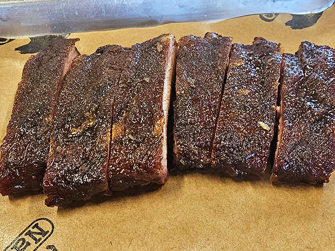 These ribs have the kind of bark that doesn't bite&mdash;unless you count biting into flavor so intense it might make you tear up a little.