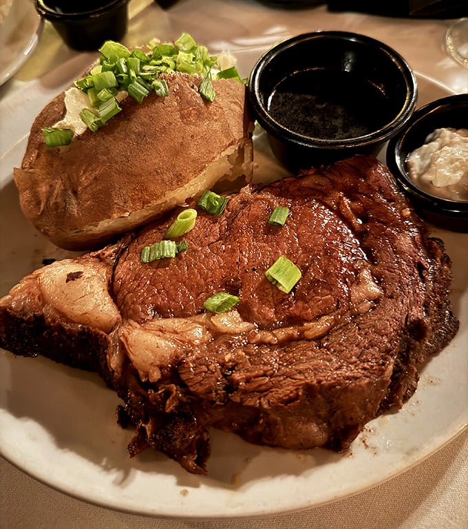 The steak and loaded baked potato combo &ndash; proof that sometimes the simplest partnerships create the most beautiful relationships.