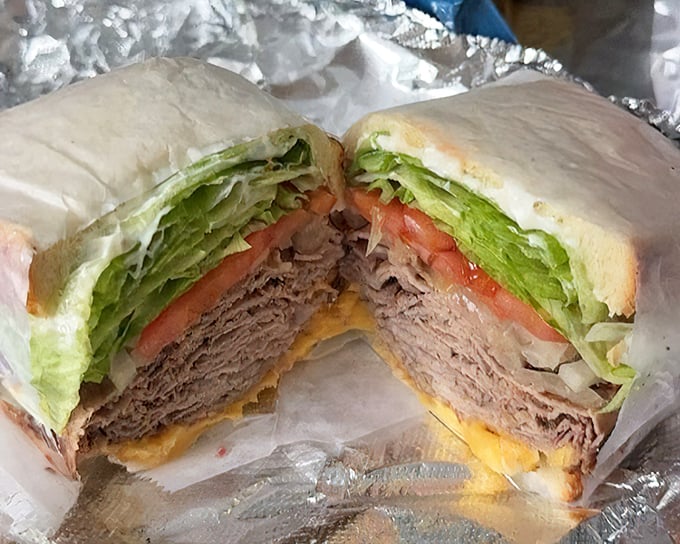 This isn't just a sandwich&mdash;it's a meditation on beef. Layers of thinly-sliced perfection nestled between bread that knows its supporting role.