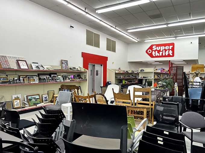 The chair section resembles a furniture family reunion&mdash;mid-century modern mingling with country casual and office chic.