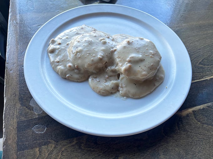 Biscuits and gravy that would make your Southern grandmother nod in approval while secretly asking for the recipe. 