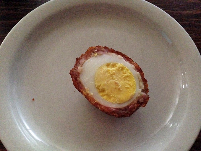 The humble Scotch egg&mdash;proof that sometimes the best culinary ideas involve wrapping things in other things. Simple, perfect, and utterly satisfying.