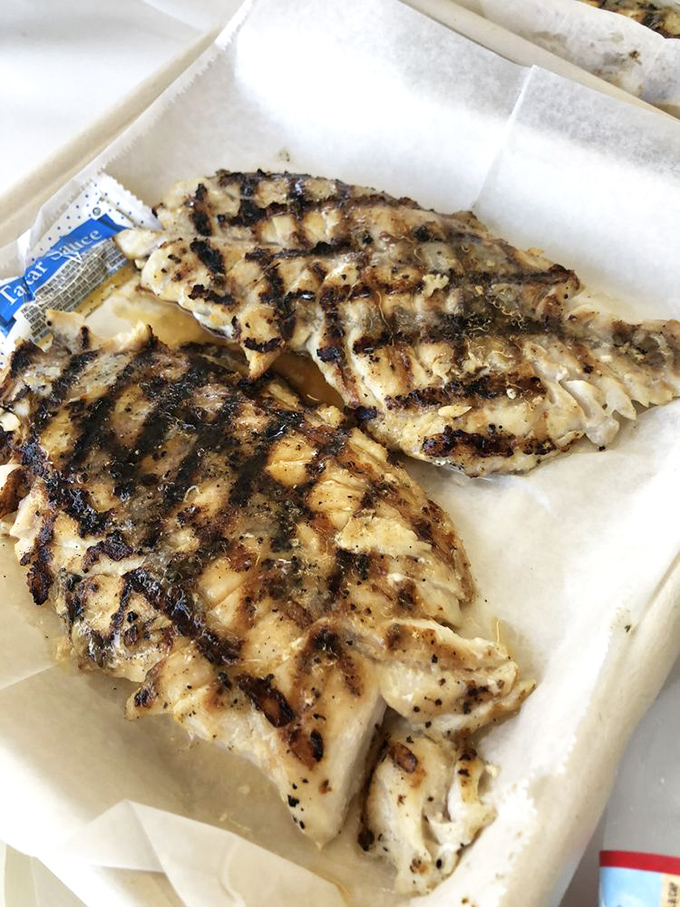 Grill marks don't lie. This perfectly charred sea bass has that "I'm about to ruin all other fish for you" confidence.
