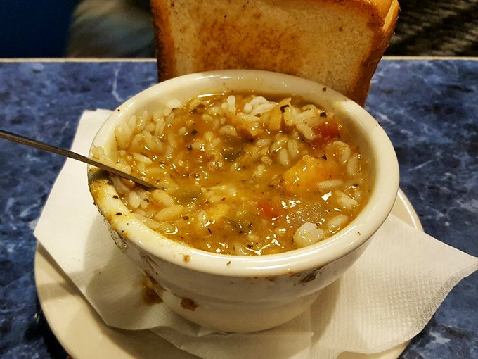 This isn't just gumbo—it's a warm, spicy hug in a bowl that makes you forget your troubles.