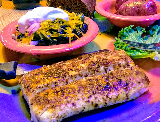 Blackened mahi-mahi so perfectly seasoned, it makes you wonder if the fish jumped into the spices voluntarily. Florida on a plate.fed mahi