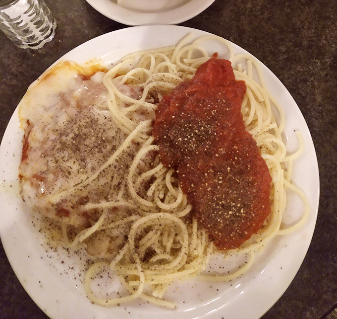 Who knew spaghetti could look so at home in a steakhouse? This generous plate of pasta proves York isn't just a one-trick pony in the comfort food department.