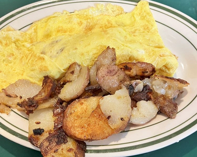 An omelet so perfectly executed it deserves its own documentary series &ndash; "Eggs Confidential: The Untold Stories of Breakfast."