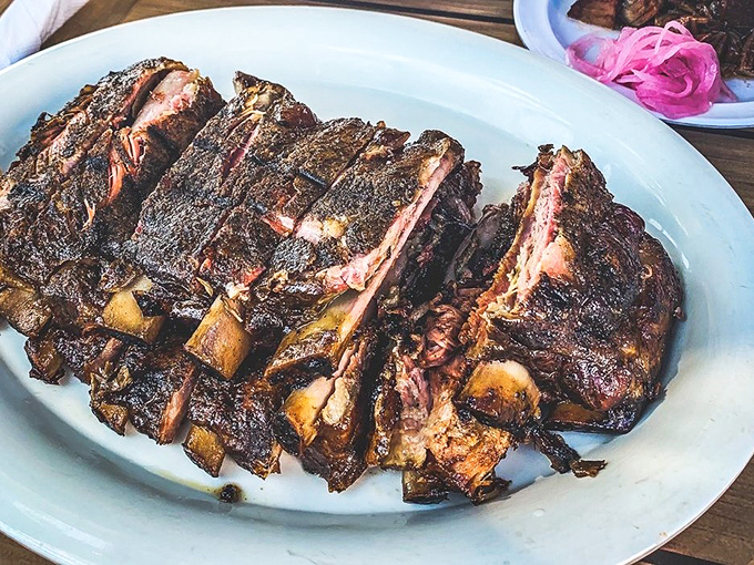 These St. Louis ribs have the kind of bark that doesn't bite&mdash;unless you count the gentle nip of smoke and spice that makes your taste buds dance.