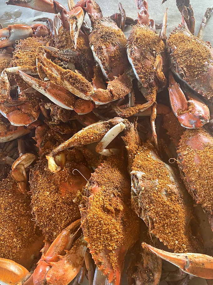 Maryland's famous steamed crabs, generously dusted with spice, are nature's way of saying you need to slow down and work for your dinner.