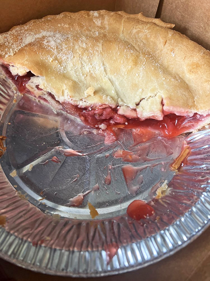 Ruby-red strawberry filling peeking through golden crust&mdash;like nature and craftsmanship had a delicious collaboration.