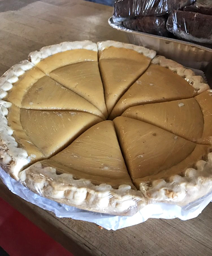 Sweet potato pie that makes you question why anyone bothers with birthday cake. The perfect finale to a BBQ symphony.