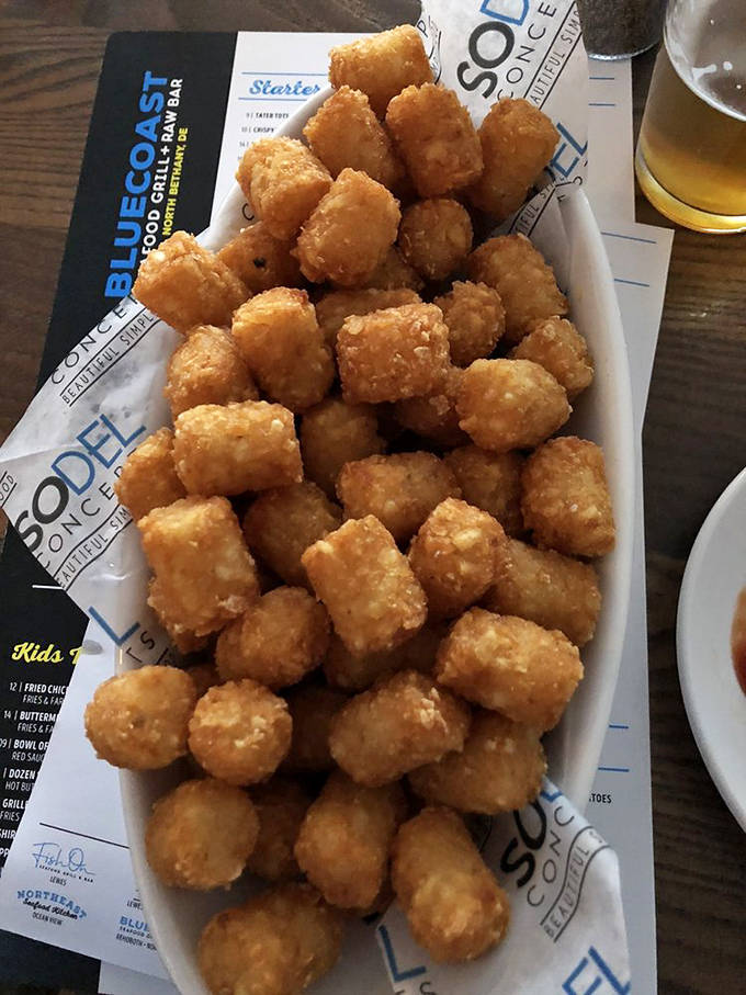Golden nuggets of potato perfection that disappear faster than good parking spots at the beach.