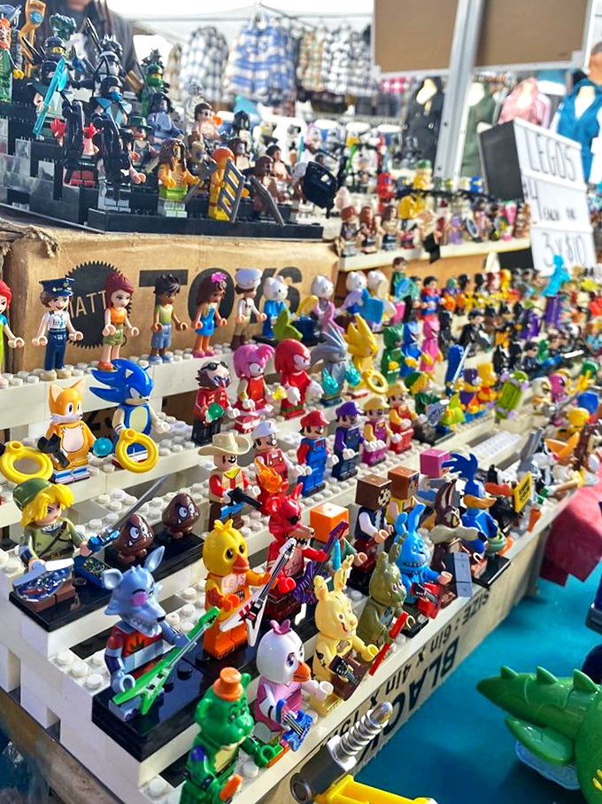 A miniature army of LEGO figures stands at attention, ready to march straight into the collections of nostalgic adults and delighted children alike.