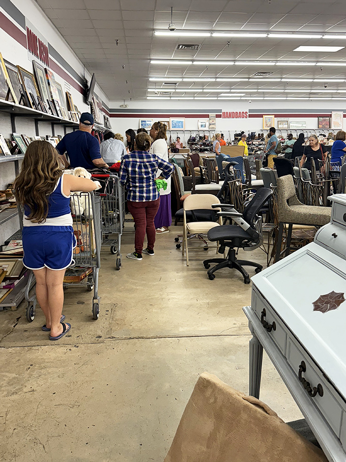 The furniture section: where one person's "I don't have room for this anymore" becomes another's "This is exactly what I've been looking for!"