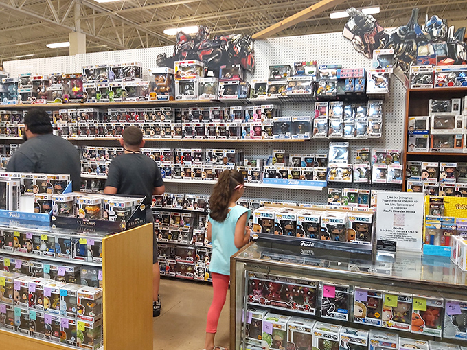 Collectors young and old browse the seemingly endless array of pop culture memorabilia. That figurine you've been searching for since 1987? It's probably here.
