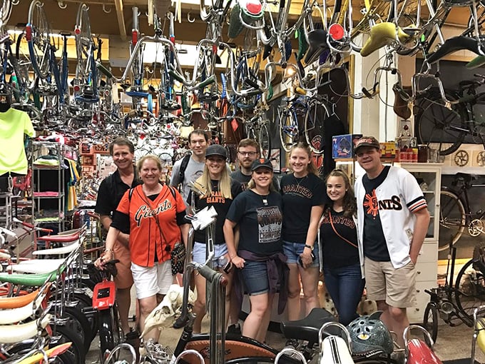 Visitors often find themselves speechless amid the collection. The joy of rediscovering your childhood Sting-Ray is universal.