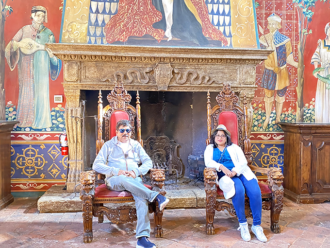 Royal treatment awaits in the great hall, where visitors can pretend they're medieval nobility while sipping world-class California wines.