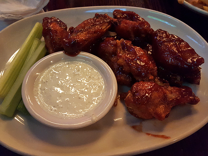 Wings that don't need a sporting event excuse&mdash;glossy, sticky, and requiring at least three napkins per wing. Worth it.