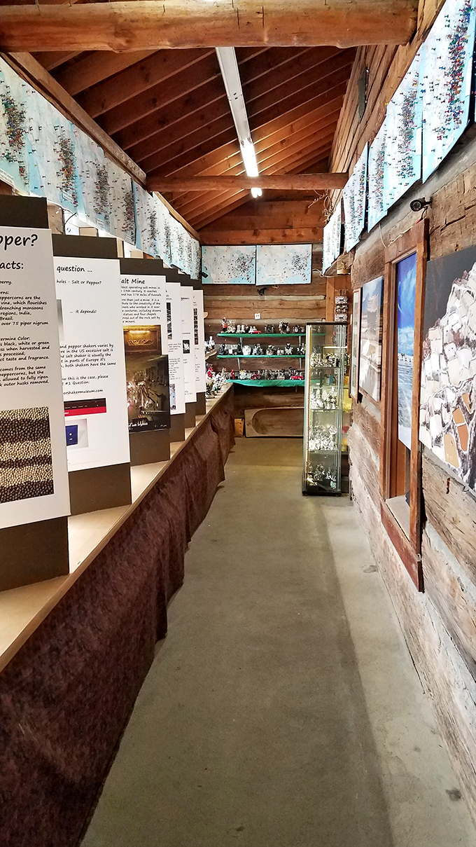 Educational displays line the wooden hallways, proving there's more to salt and pepper than meets the eye&mdash;or the taste buds.