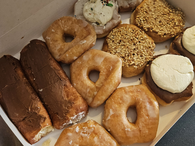 Golden perfection lined up like edible soldiers, each one a masterpiece of old-school American bakery craftsmanship.