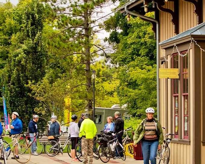 In Yellow Springs, bicycles aren't just transportation&mdash;they're a lifestyle statement. The Little Miami Scenic Trail brings cyclists from everywhere to this two-wheeled paradise.