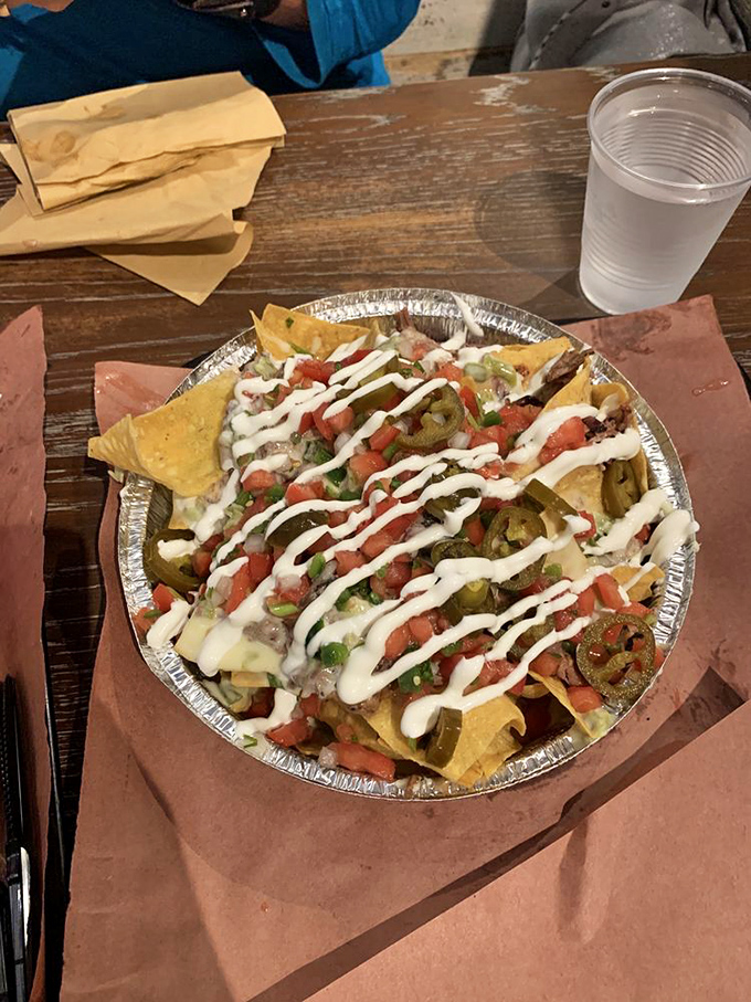 These nachos aren't messing around&mdash;loaded with brisket, jalape&ntilde;os, and enough cheese to make Wisconsin nervous.