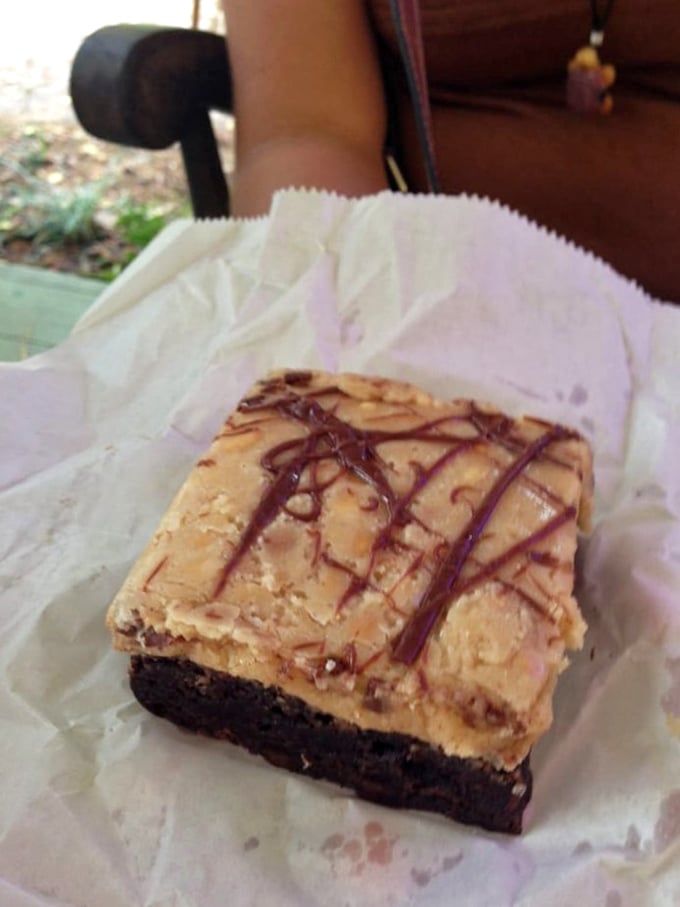 Behold: the brownie that launched a thousand road trips. That chocolate-peanut butter combo isn't just delicious&mdash;it's the dessert equivalent of a standing ovation.