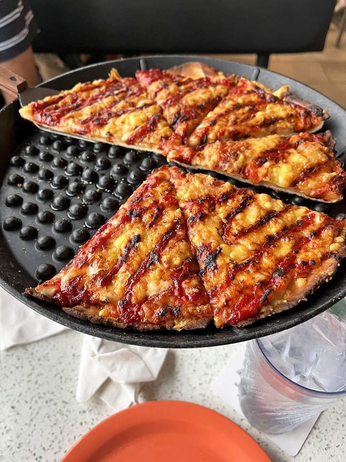 The perfect cheese pizza isn't just a myth&mdash;it's right here in St. Joseph. That char pattern deserves its own Instagram account.