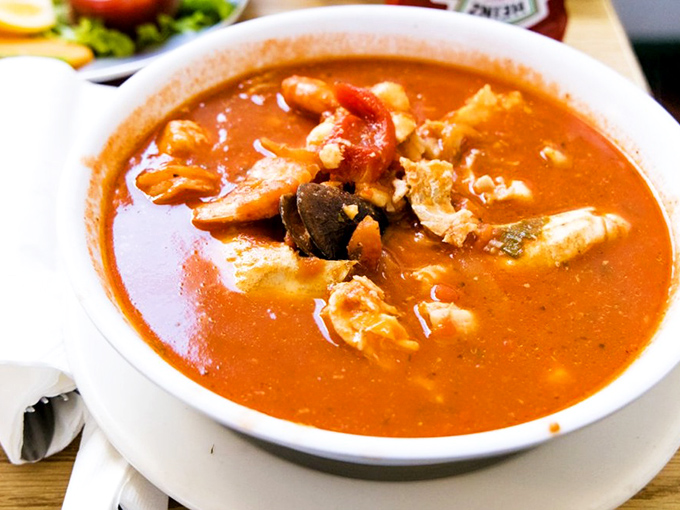 Cioppino so hearty it could make a fisherman weep&mdash;a tomato-based seafood stew that's practically California in a bowl.