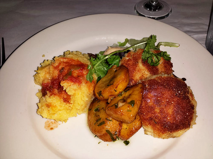 These crab cakes, plantains and cornbread are the holy trinity of Southern-meets-coastal cuisine &ndash; more crab than cake, just as the culinary gods intended.