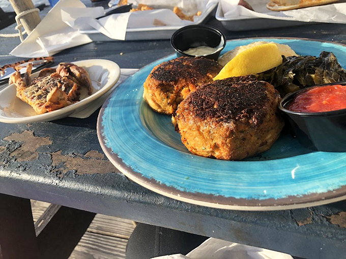 These crab cakes are what Maryland dreams are made of&mdash;all jumbo lump, barely bound together, and bronzed to perfection. The seafood equivalent of winning the lottery.