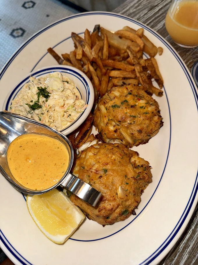 The holy grail of Maryland cuisine! These golden-brown crab cakes are what seafood dreams are made of&mdash;mostly crab, minimal filler, maximum happiness.