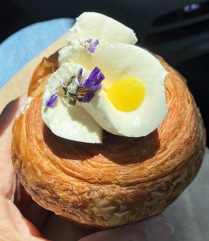 Not just a croissant, not just a muffin&mdash;this cruffin with its sunny custard center is the pastry equivalent of hitting the lottery.