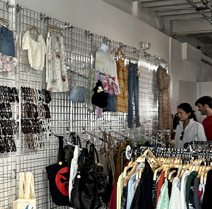 The universal language of thrifting brings shoppers together, each on their own quest for that perfect one-of-a-kind find.