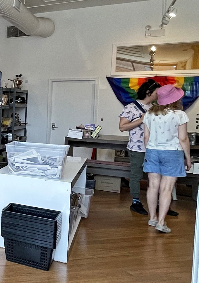 Shoppers exploring the well-organized aisles. The thrill of the hunt brings people together in this community-minded space.