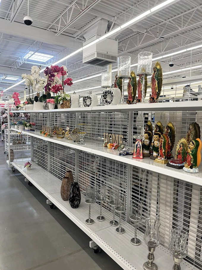 From artificial orchids to religious figurines, the home d&eacute;cor section is a treasure trove of conversation starters.