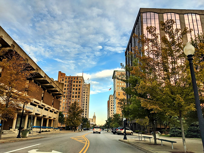 Youngstown's downtown corridor catches that golden hour light like it's auditioning for a Midwest tourism commercial &ndash; and absolutely nailing the callback.