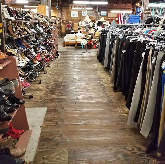 The fashion aisle&mdash;where yesterday's impulse purchases become tomorrow's vintage finds, all arranged in a shopper's choose-your-own-adventure.