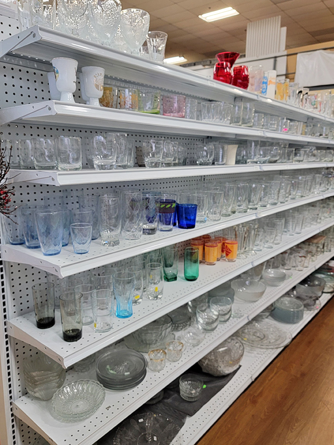 Crystal kingdom! Enough glassware to host everything from a royal wedding to that dinner party you've been threatening to throw since 2019.